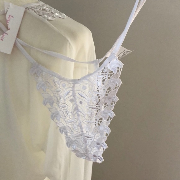 Escante | Intimates & Sleepwear | Sheer Sleep Shirt With Matching Thong ...